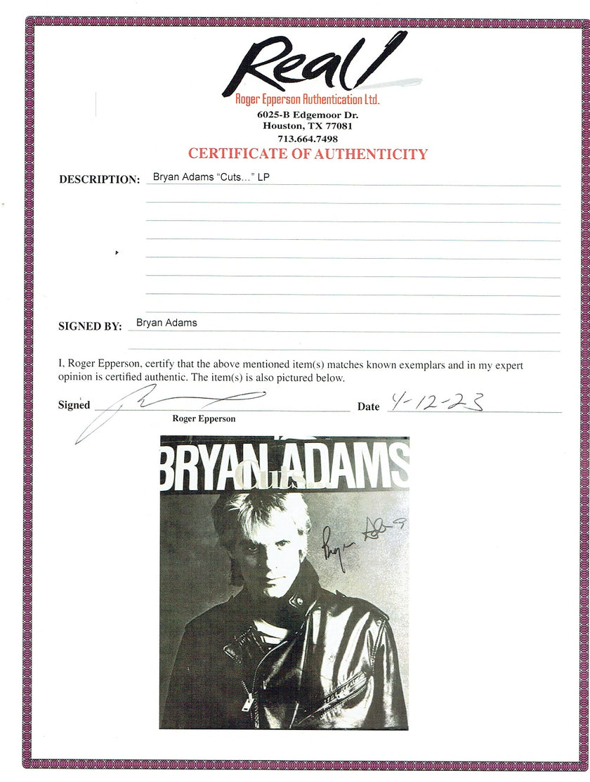 Bryan Adams – autographman