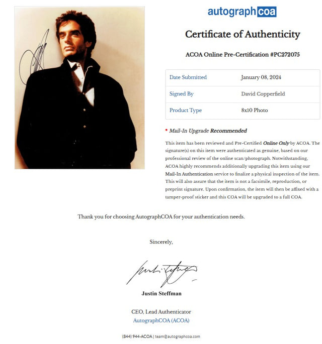 David Copperfield – autographman